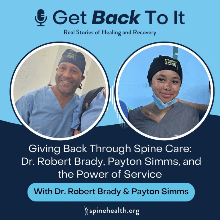 Giving Back Through Spine Care: Dr. Robert Brady, Payton Simms, and the ...